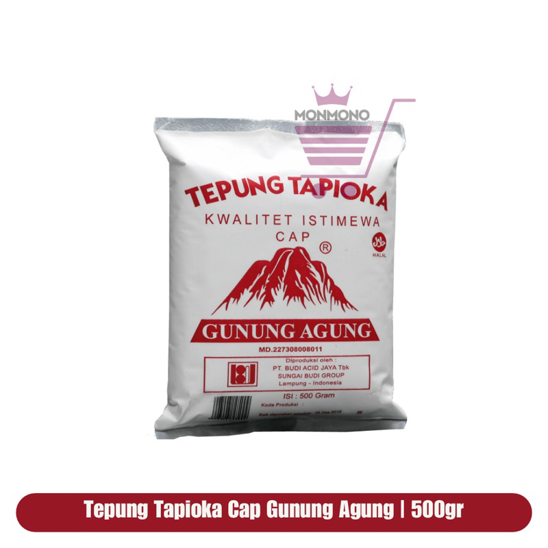 Jual Tepung Tapioka Cap Gunung Agung 500gr / Tepung Tapioka Bogasari ...