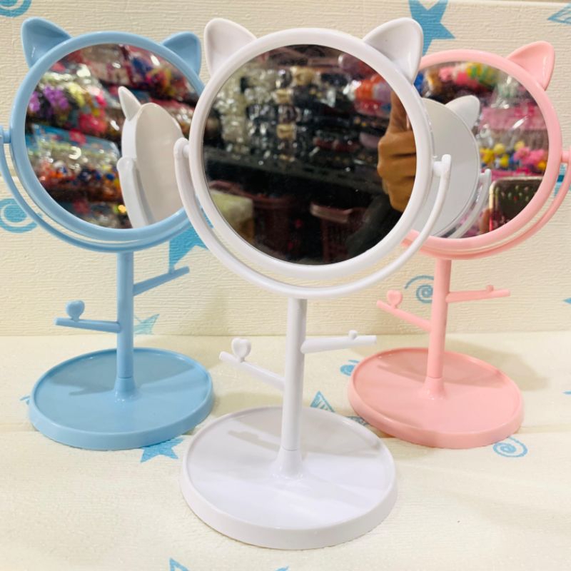 Jual Kaca standing/kaca portable/kaca kosmetik/kaca rias | Shopee Indonesia