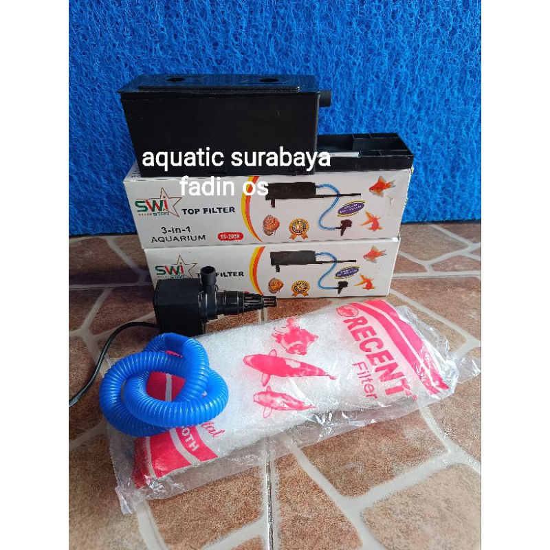 Jual TOP FILTER AQUARIUM BOX FILTER ATAS LENGKAP SWI STAR SS 203K FREE ...