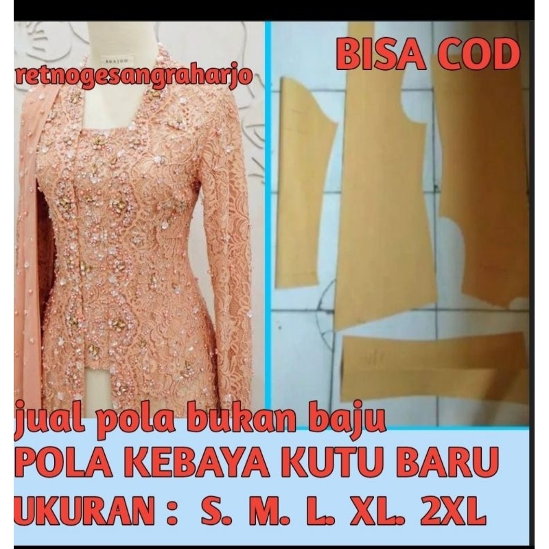Jual Pola Instan Kebaya Kutu Baru/pola jiplak | Shopee Indonesia