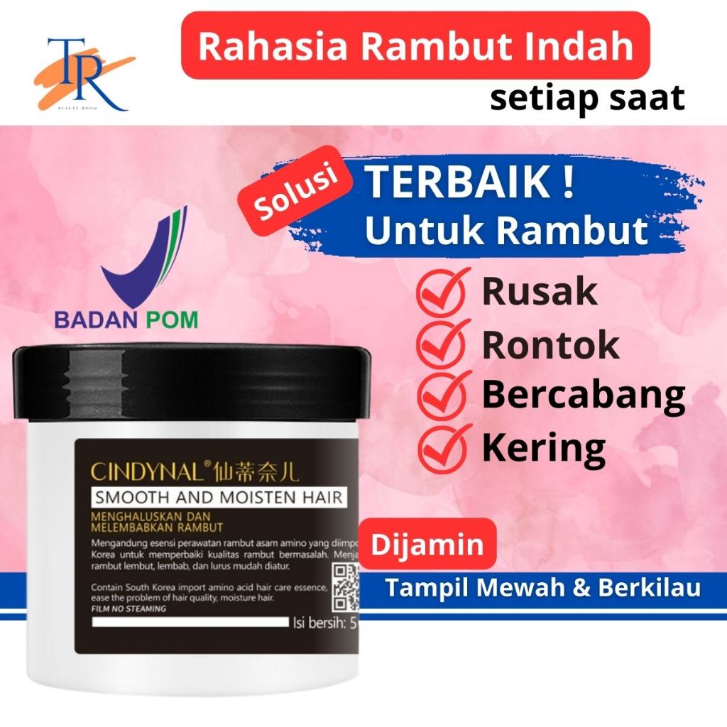 Jual BPOM Cindynal Hair Mask Treatmen Rambut Rusak Dan Kering Rontok ...