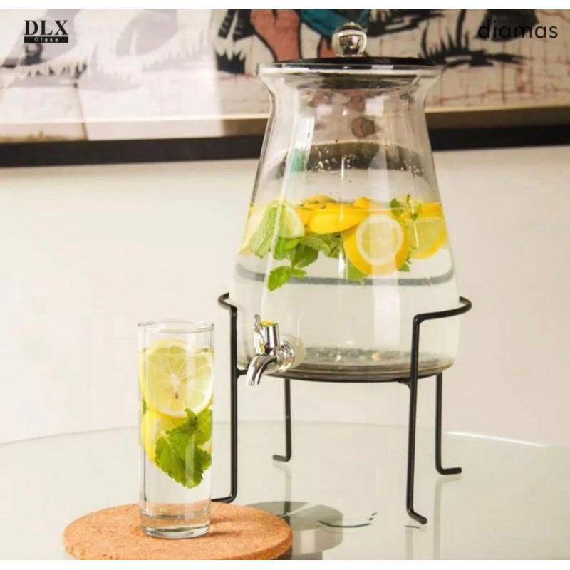 Jual Dispenser Kaca DLX 5 Liter / Tempat Air Minum 5Lt DLX | Shopee ...