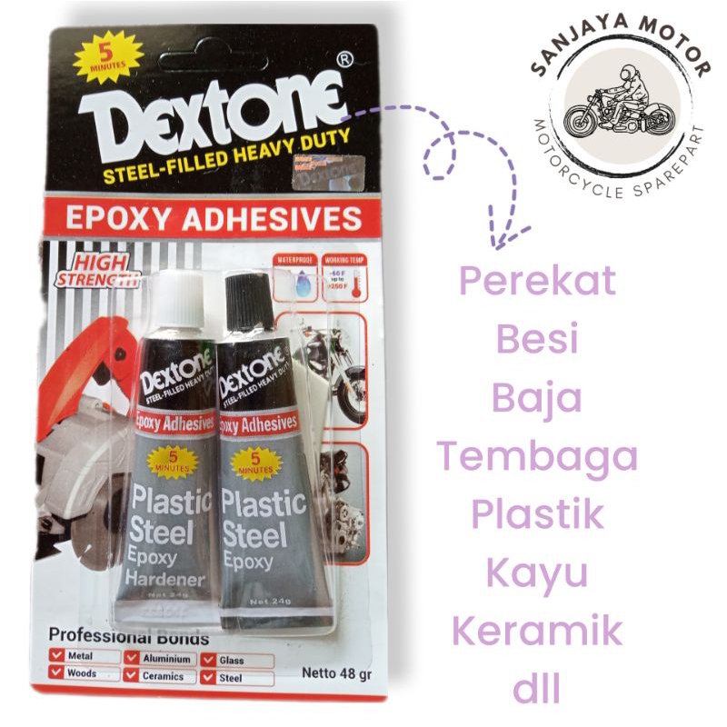 Jual Lem Perekat Besi Baja DEXTONE Epoxy | Shopee Indonesia