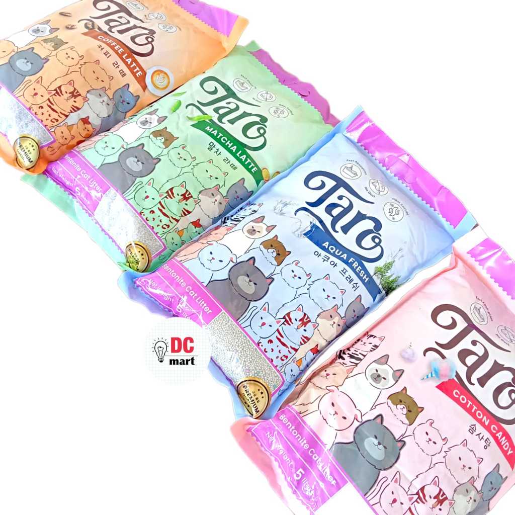 Jual Pasir Kucing TARO 5L Gumpal Wangi / Cat Litter Sand TARO | Shopee ...