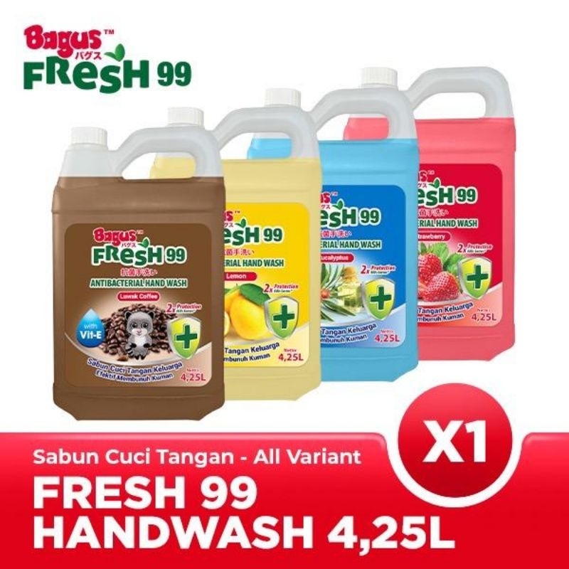 Jual Bagus Fresh 99 Antibacterial Handwash / Handsoap / Sabun Cuci ...