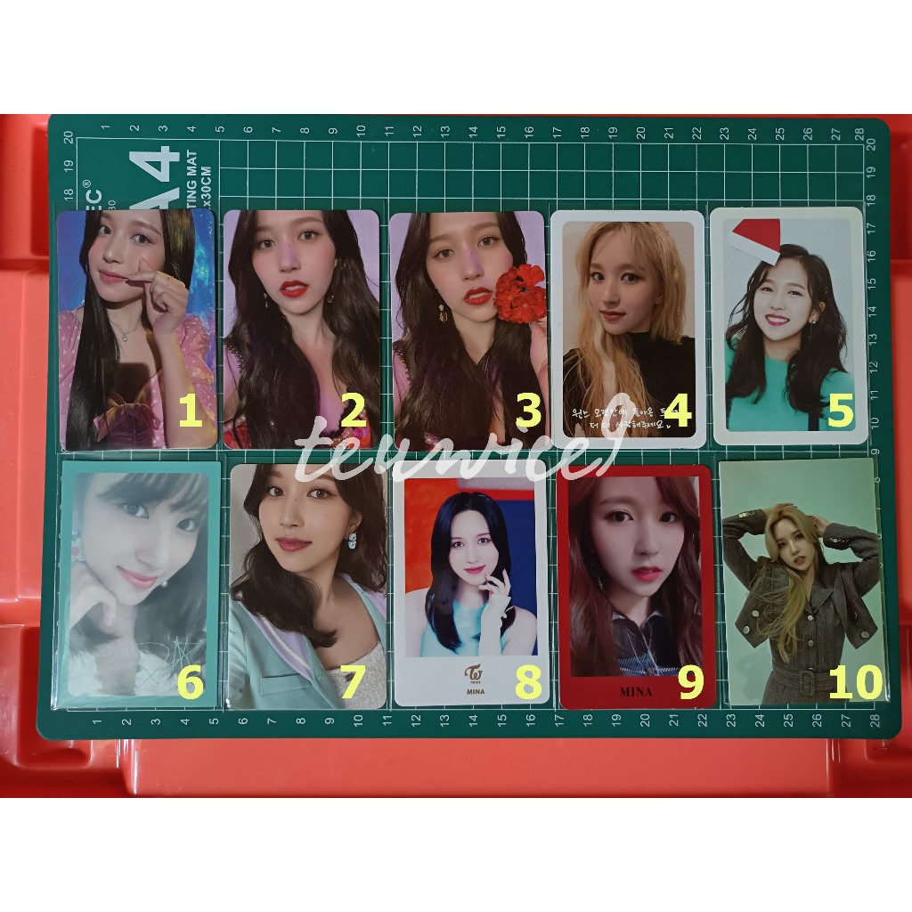 Jual MINA TWICE PC PHOTOCARDS PHOTO CARDS | Shopee Indonesia