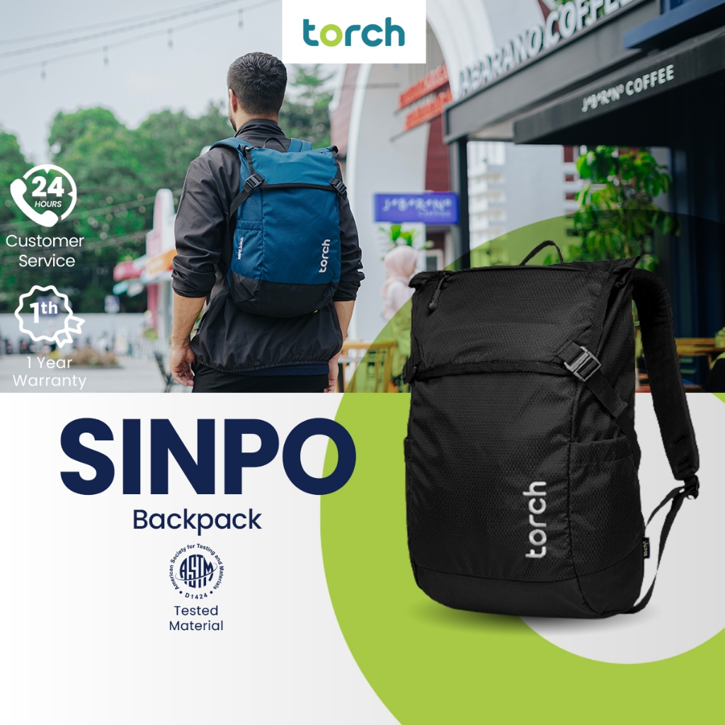 Jual TORCH Sinpo Tas Ransel Punggung Sekolah Kerja Travelling Laptop ...