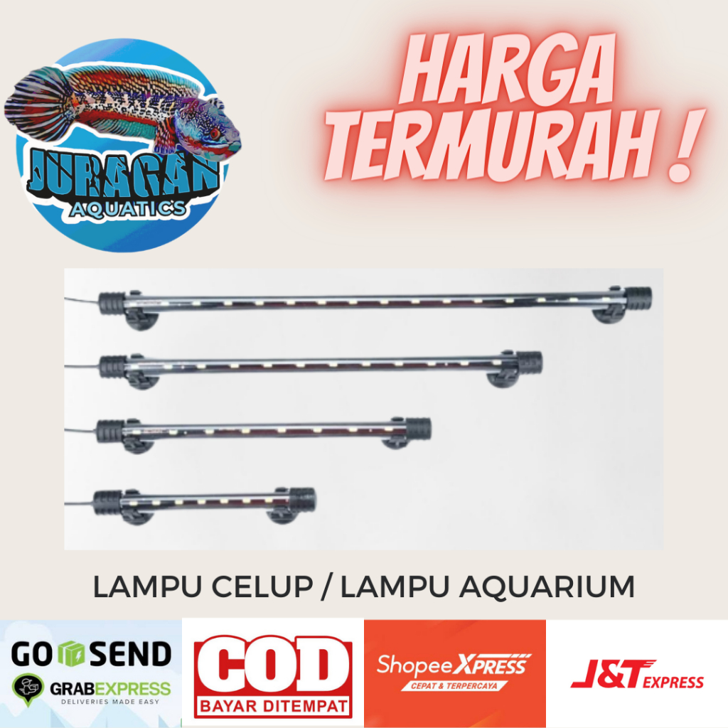 Jual Lampu Aquarium LED Celup Akuarium Aquascape - Lampu Akuarium LED ...