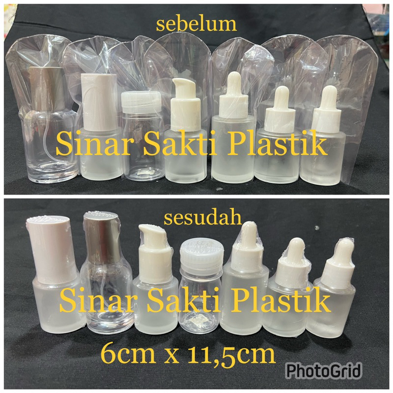 Jual Plastik segel botol serum pipet kaca bahu datar treatmend pump ...