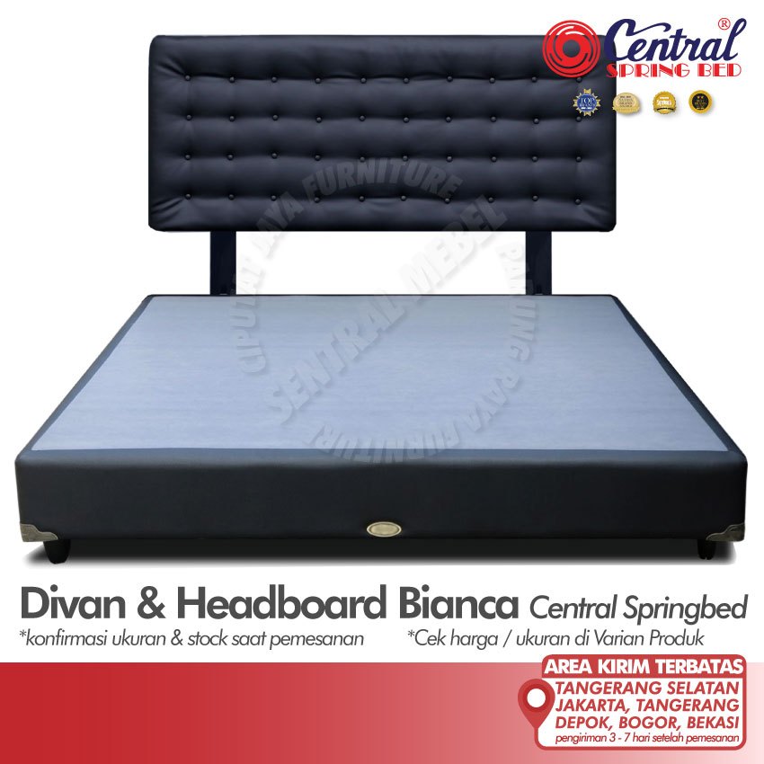 Jual Divan Minimalis Headboard Bianca - alas kasur Central springbed ...