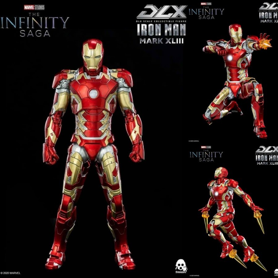 Jual Threezero Iron Man Mark XLIII 43 DLX Scale Avengers Infinity Saga ...