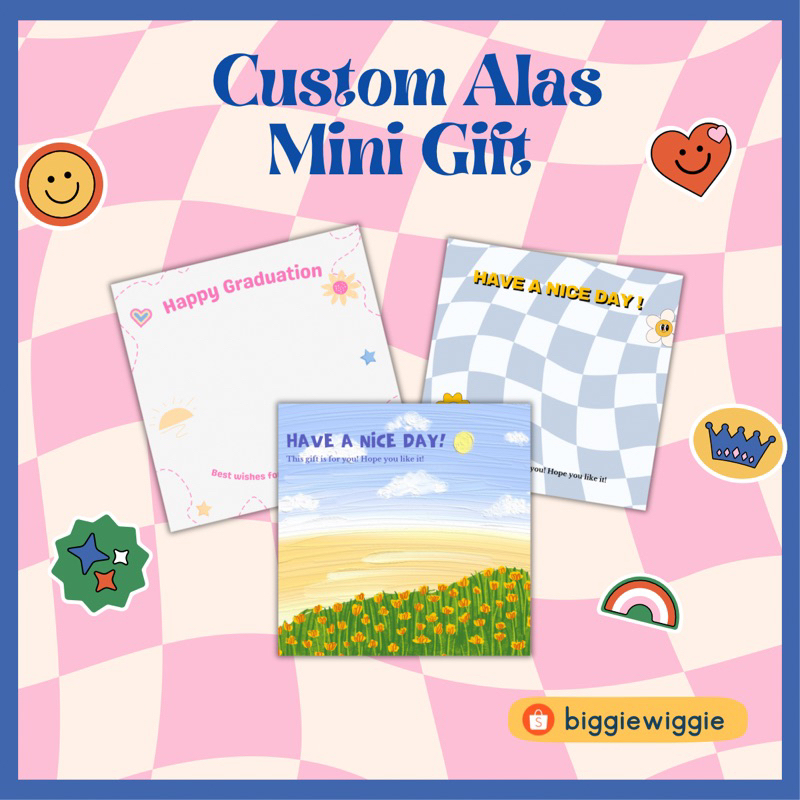 Jual CUSTOM ALAS KERTAS MINI GIFT [INCLUDE PLASTIK] | Shopee Indonesia
