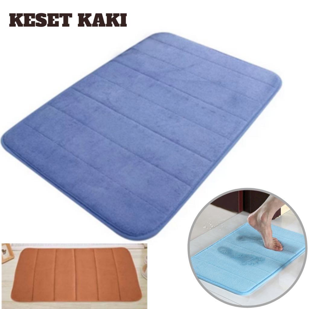 Jual Keset Kaki Anti Slip Moemory Foam Busa Ukuran 40 x 60 CM | Shopee ...