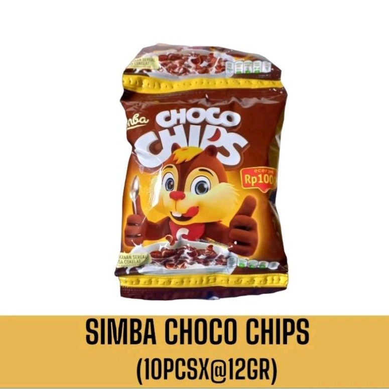 Jual SIMBA CHOCO CHIPS RENCENG ISI 10x@12gr | Shopee Indonesia