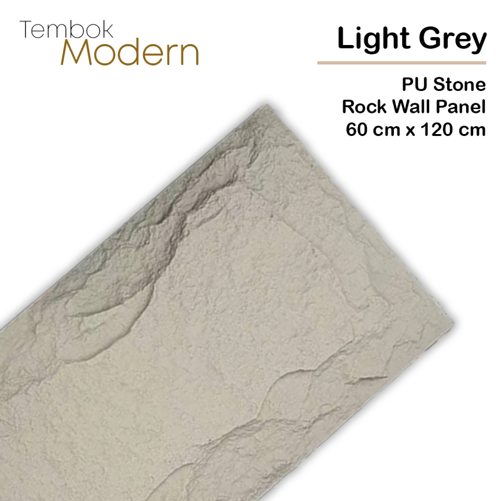 Jual PU Stone Rock Panel Dinding Aesthetic Motif Batu 120 CM x 60 CM x ...