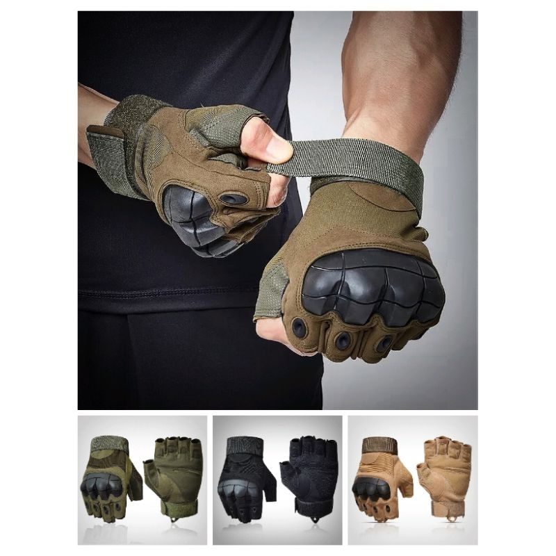 Jual Sarung tangan army militer tactical glove glove hitam coklat tan ...