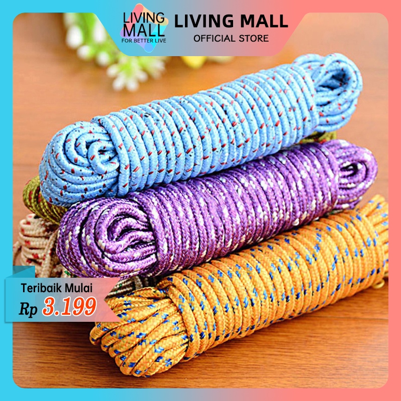 Jual Tali Nilon 10 Meter / Tali Jemuran Baju Bahan Nylon / Tali Tambang ...
