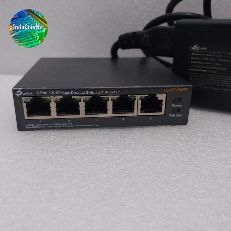 Jual TP-Link TL-SF1005P TPLink 5 Port 10/100Mbps Switch Hub with 4 port PoE | Shopee Indonesia