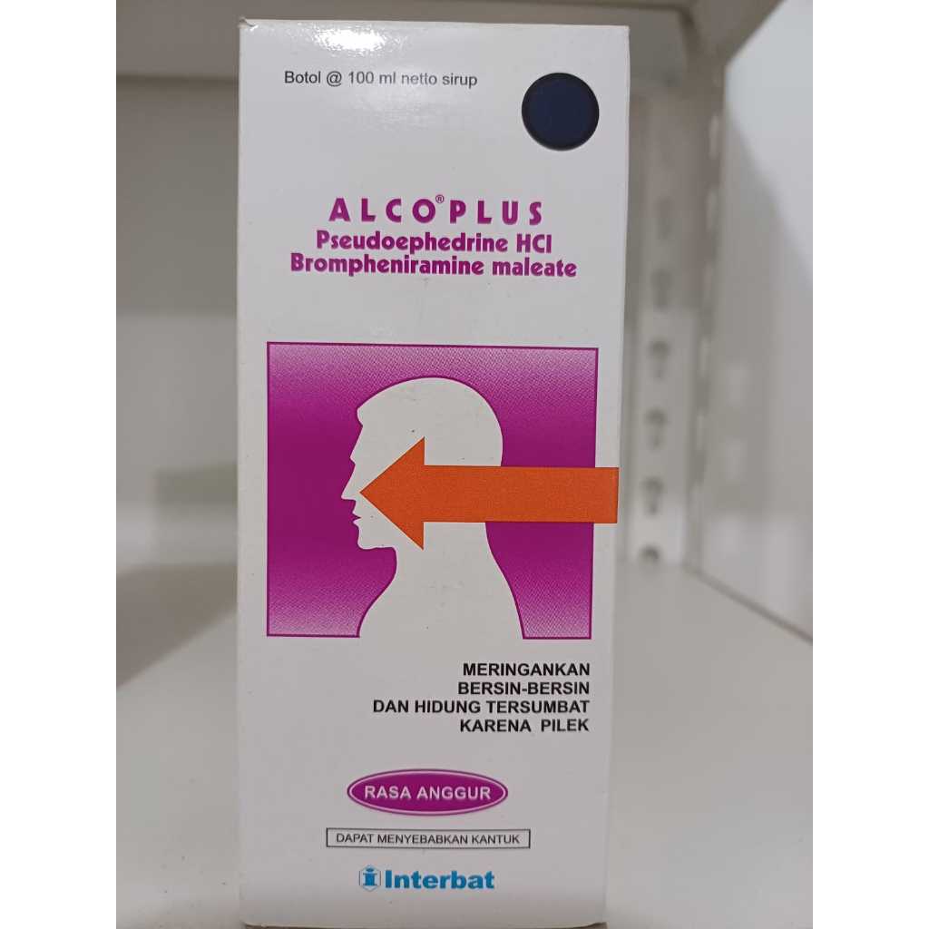 Jual Alco Plus`meringankan bersin & hidung tersumbat karena pilek(100ml ...