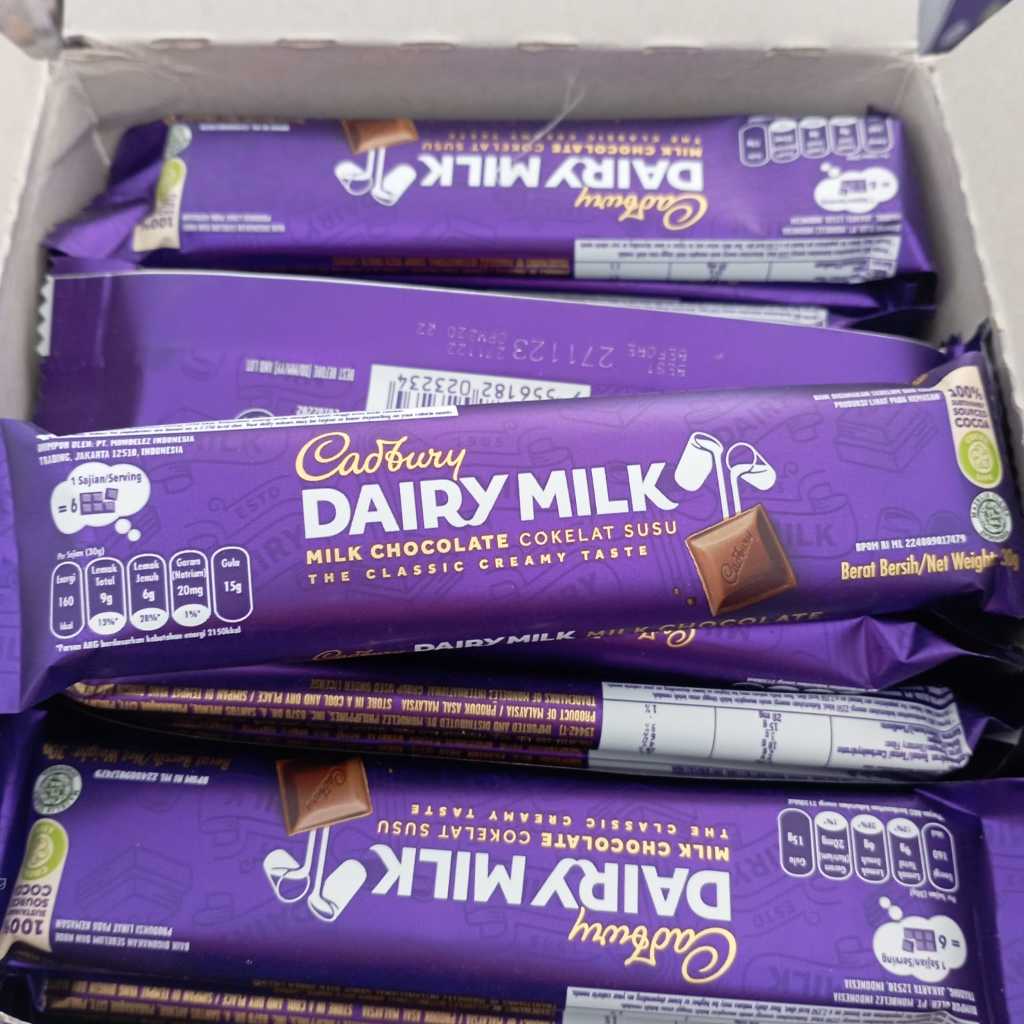 Jual PROMO CADBURY DAIRY MILK 30 GRAM COKELAT - Cadbury Dairy Milk ...