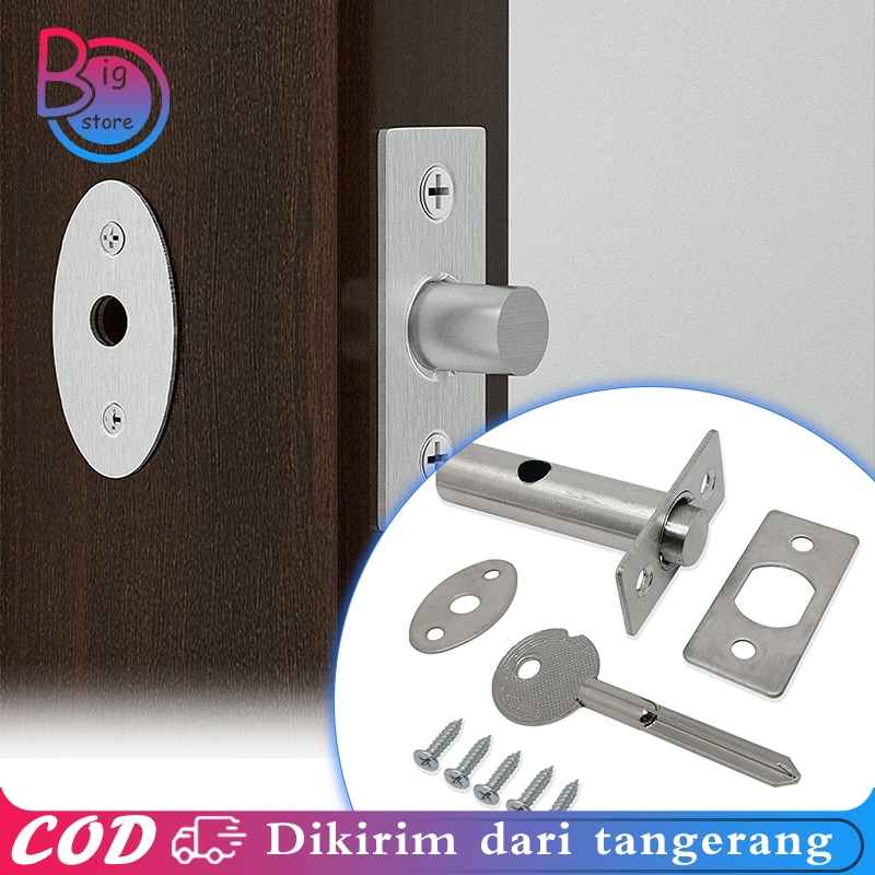 Jual 1Set Kunci Tambahan Pintu Grendel Door Bolt Grendel Putar Slot ...