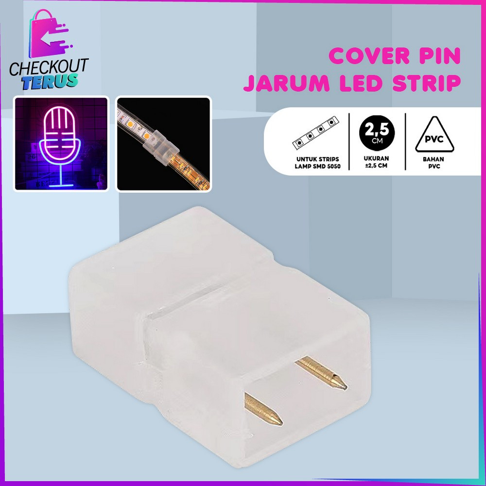Jual CT C887 Cover Pin Sambungan Lampu LED Strip Selang Tipe 5050 ...