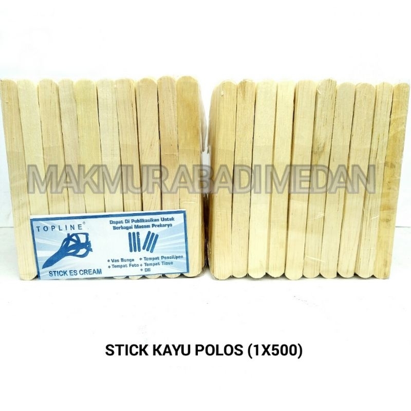 Jual Stick Ice Cream Polos/Stick Kayu Polos/Stik Kayu Es Krim ( 1Pak ...