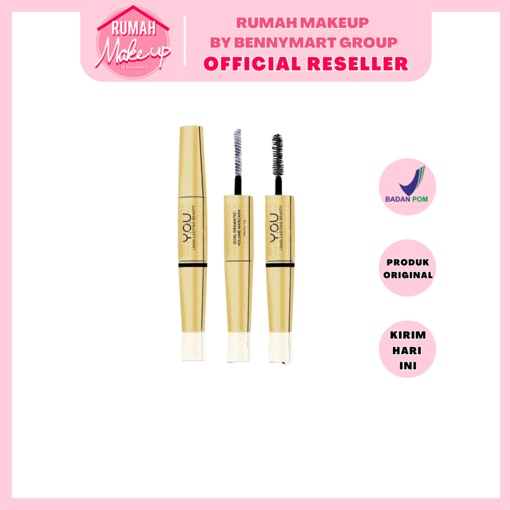 Jual You Makeups Dual Dramatic Volume Mascara You Mascara Isi 2 Y.O.U ...