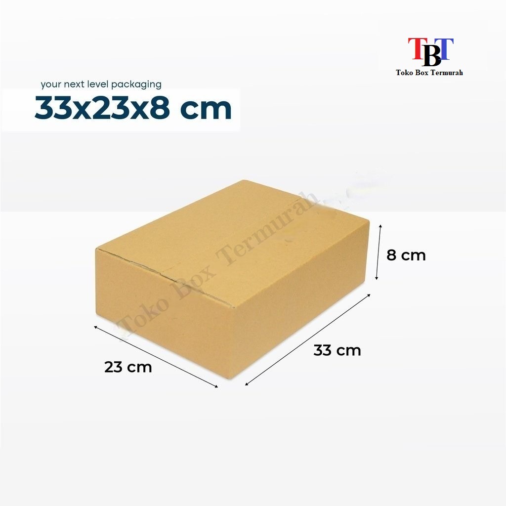 Jual Box 33x23x8 cm (Bucket Volume 1 kg) Box/Kardus/Karton/Bucket ...