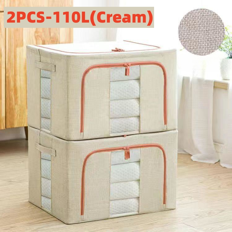 Jual ★Kebutuhan keluarga★Linen katun berkualitas tinggi Storage Box ...