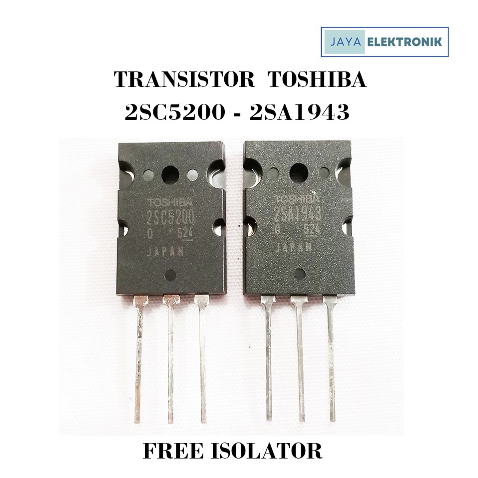 Jual Transistor TOSHIBA 2SC5200 - 2SA1943 LOT 524 Original Japan/TR Final TOSHIBA 2SC5200 ...