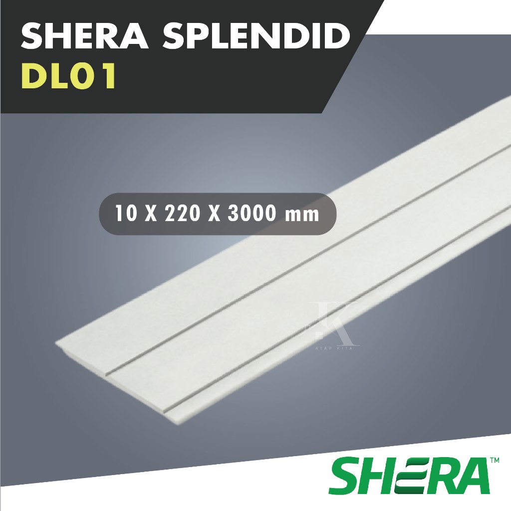 Jual shera splendid plank dl01 / straight grain / lap siding / tali air ...