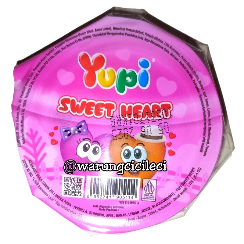 Jual YUPI SWEET HEART 12g | Shopee Indonesia