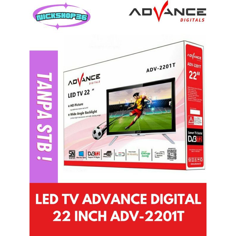 Jual LED TV ADVANCE DIGITAL 22 INCH ADV-2201T | Shopee Indonesia