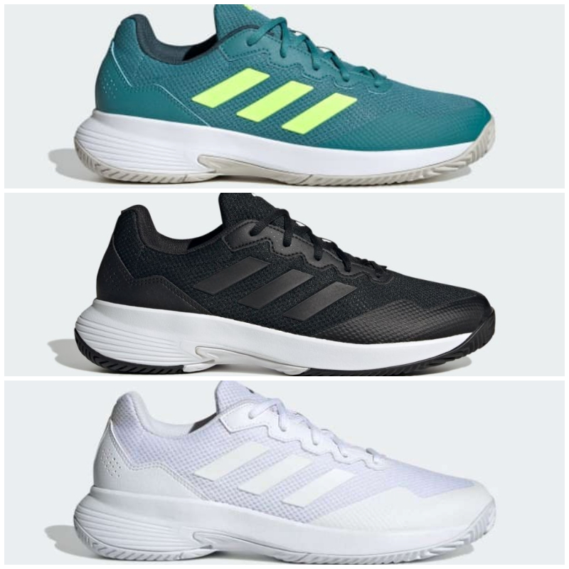 Jual ADIDAS GAMECOURT 2.0 TENNIS SHOES LUCID LEMON IG9566 BLACK IG9567 ...