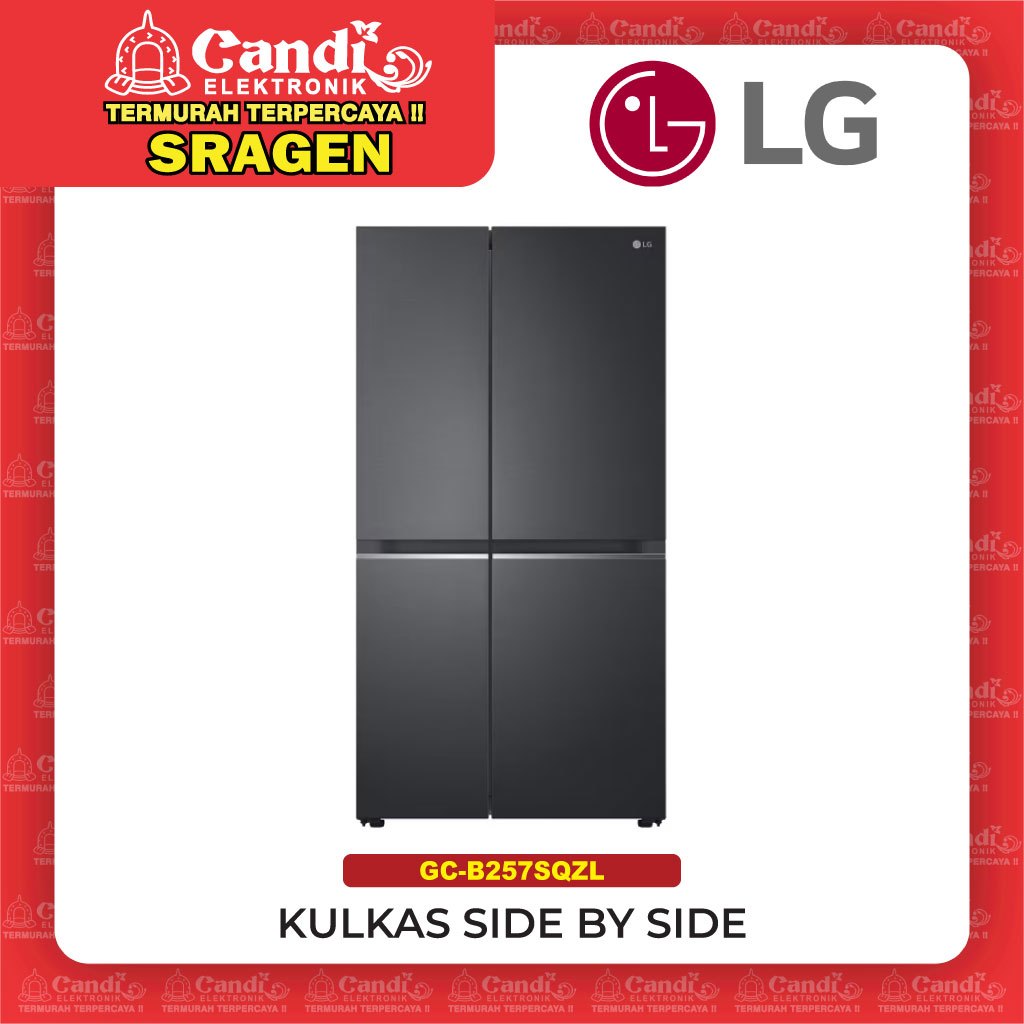 Jual LG Kulkas Side by Side 647 Liter Smart Inverter ThinQ (Wi-Fi) - GC-B257SQZL | Shopee Indonesia