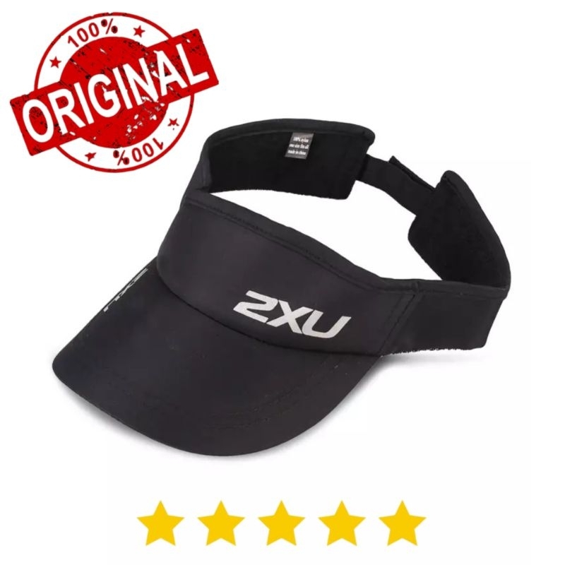 Jual 2XU Original Run Visor Cap Topi Olahraga Lari Running Caps Black ...