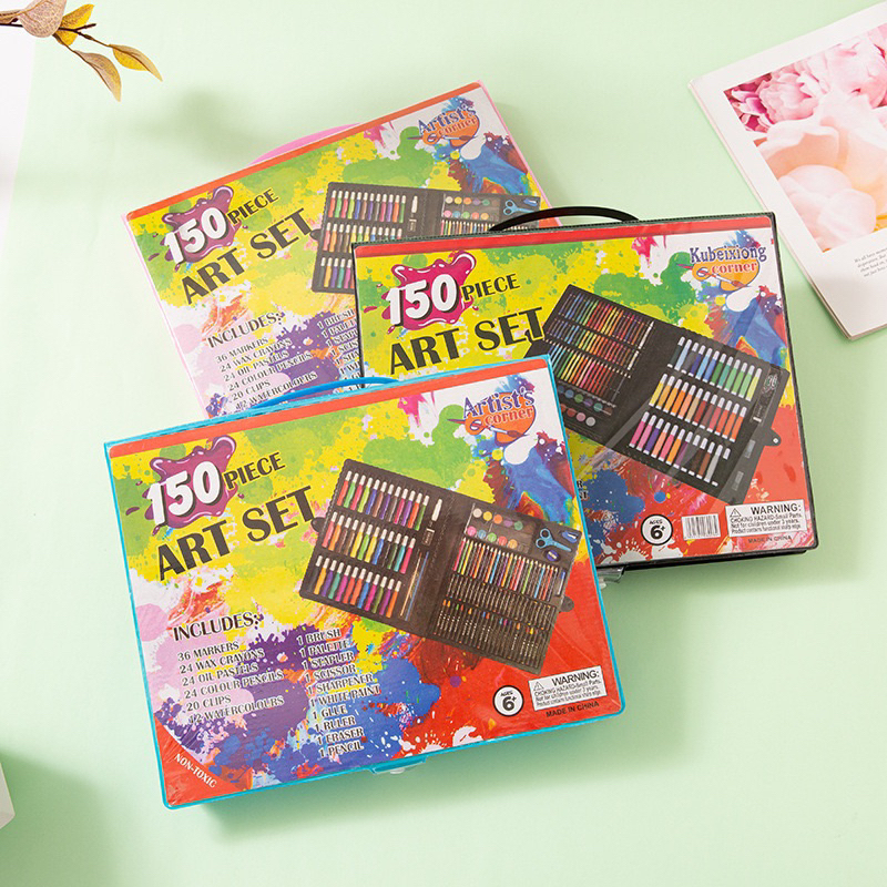 Jual Crayon Set Mewarnai Melukis Pensil Menggambar 150 Pcs Alat Tulis