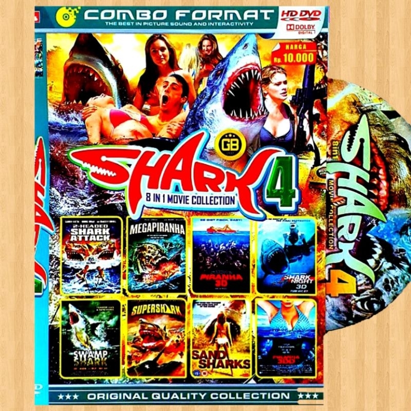 Jual KASET KOLEKSI CAMPURAN FILM SHARK-FILM PIRANHA-FILM IKAN HIU-KASET ...