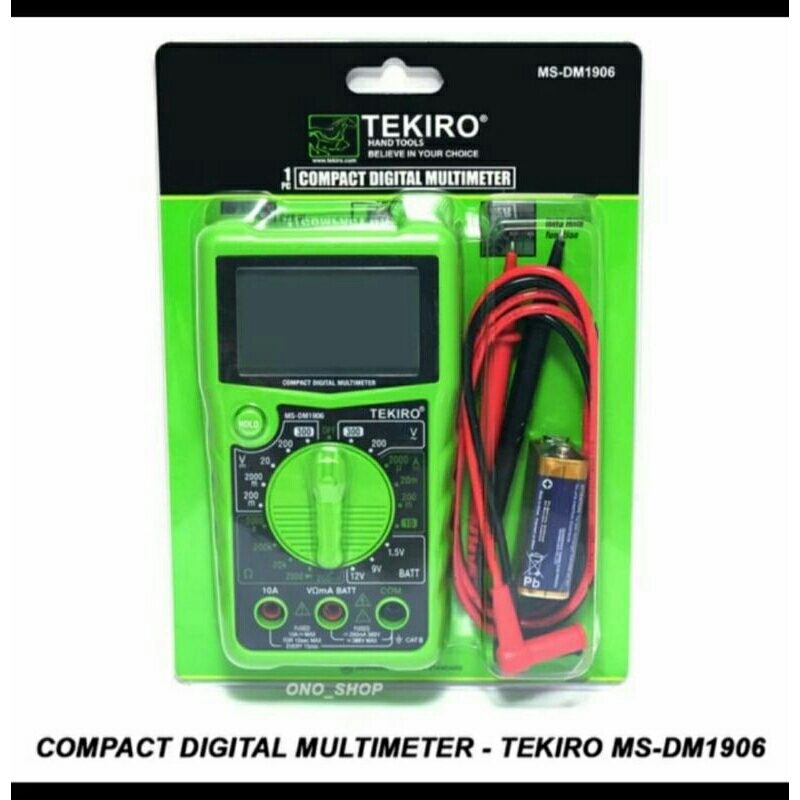 Jual Compact digital multitester MS-DM1906 tekiro | Shopee Indonesia