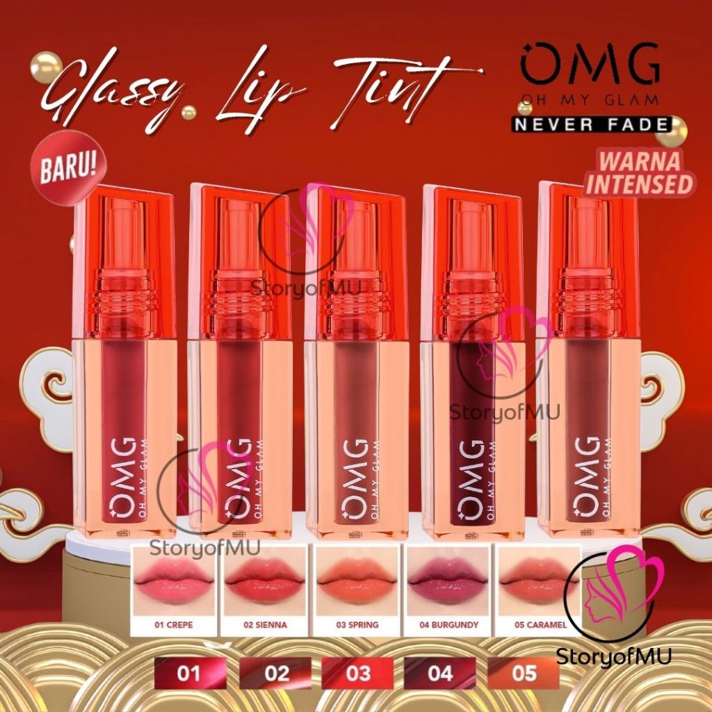Jual ️ StoryofMU ️ OMG OH MY GLAM Glassy Lip Tint 2gr / lip tint omg ...