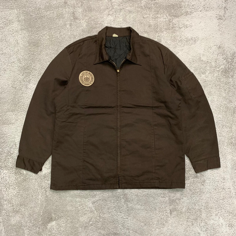 Jual 70s Red Kap Perma Lined Brown Work Jacket | Shopee Indonesia
