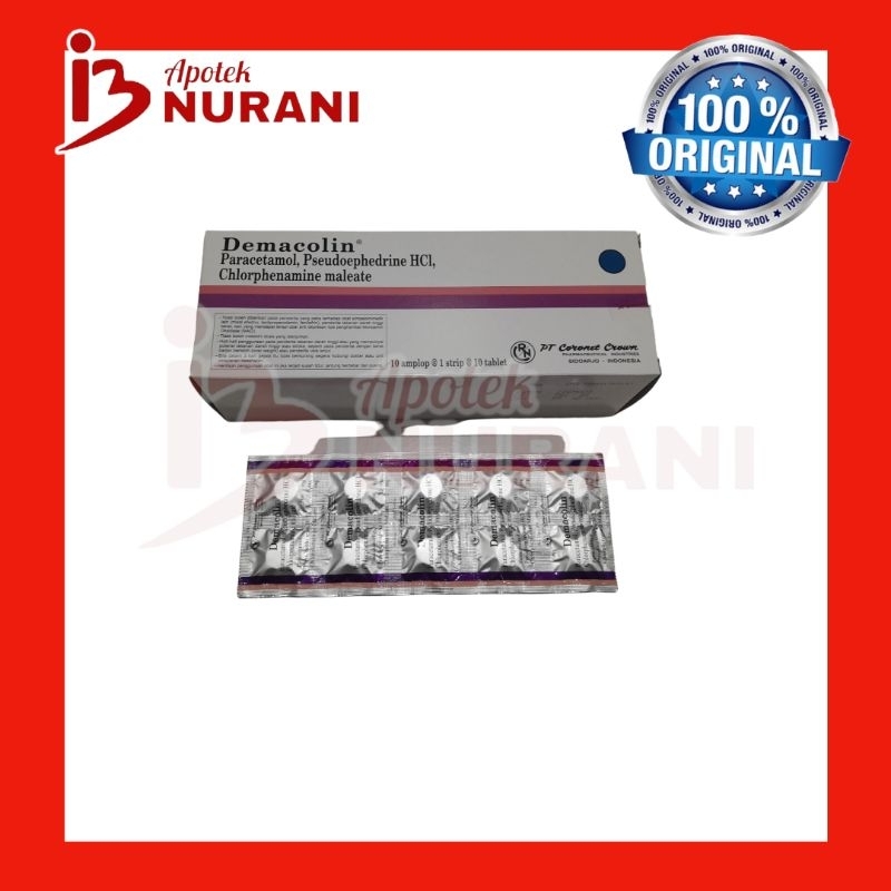 Jual DEMACOLIN STRIP @10 TABLET obat flu demam pusing | Shopee Indonesia