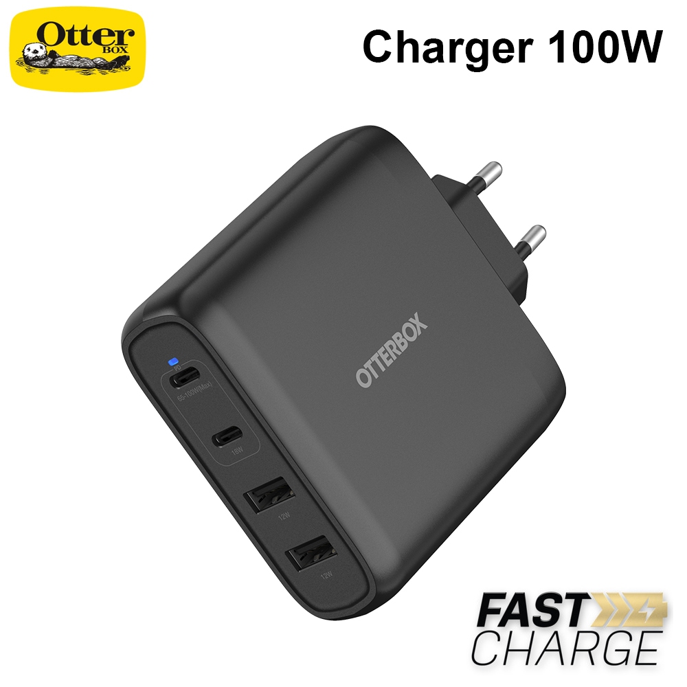 Jual OtterBox Wall Charger 100 Watt USB C A 4 Port GaN PD 3.0 Fast ...