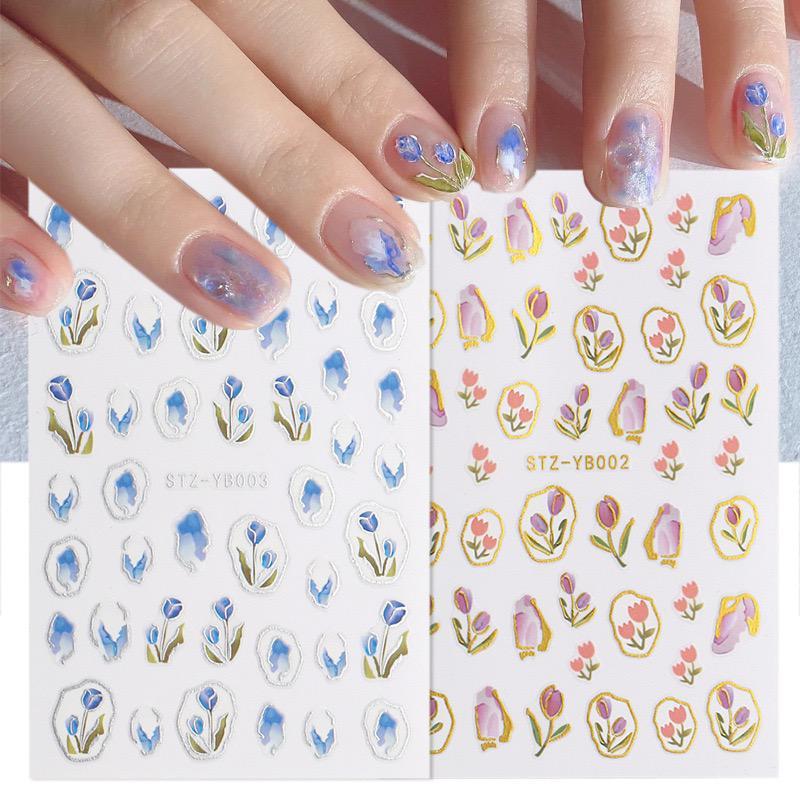 Jual 3D NAIL Japanese Nail Stickers - STIKER KUKU BUNGA TULIP nail art ...
