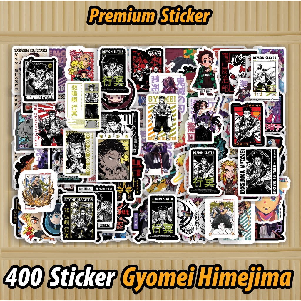 Jual 400 PCS Sticker Gyomei Himejime Demon Slayer - Gyomei Himejime ...