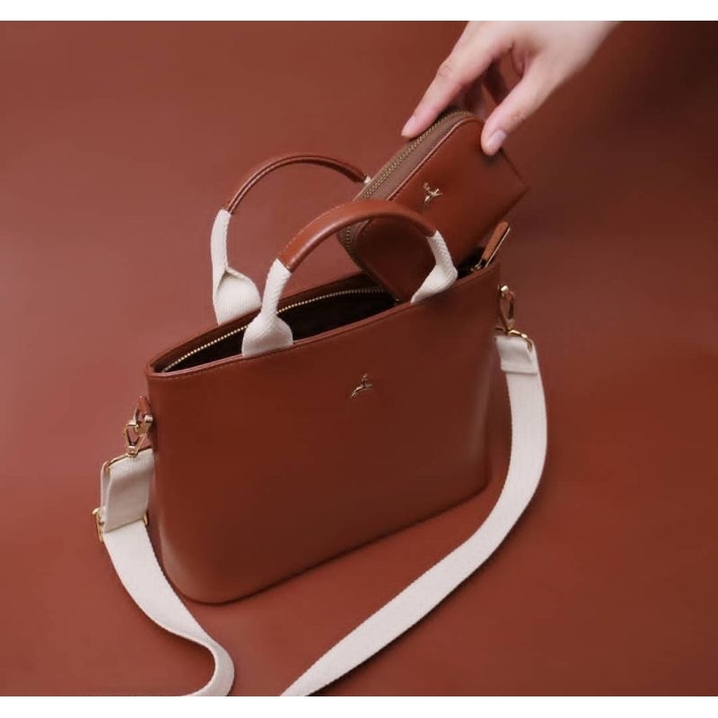 Jual Tas Povilo Coklat Nona | Shopee Indonesia