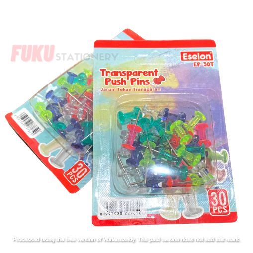 Jual Push Pins / Paku Tekan - Warna Transparant - EP-30T | Shopee Indonesia