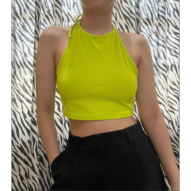 Jual neon crop top HnM size S | Shopee Indonesia