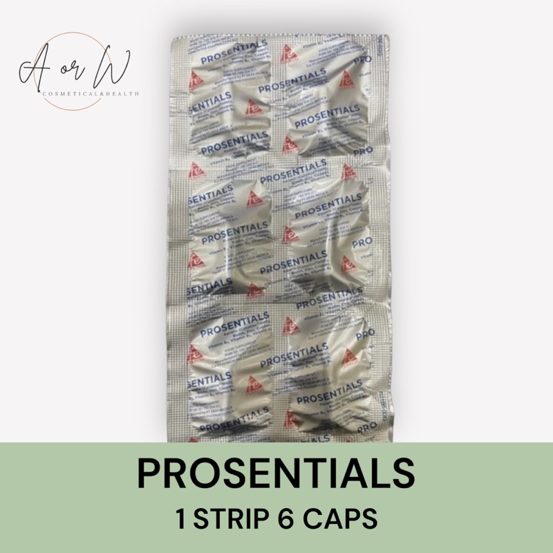 Jual PROSENTIALS 1 STRIP 6 CAPS / MULTIVITAMIN KESEHATAN RAMBUT ...